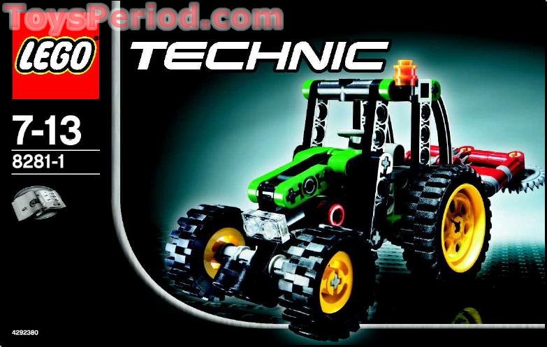 LEGO 8281 Mini Tractor Instructions and Parts List