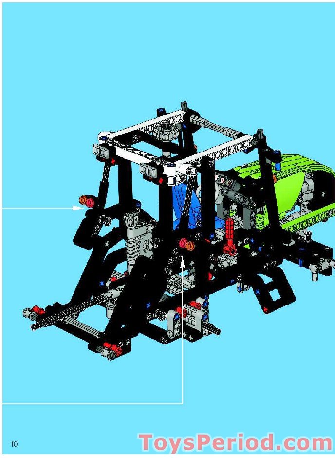 LEGO 8284-1 Dune Buggy or Tractor Instructions and Parts List