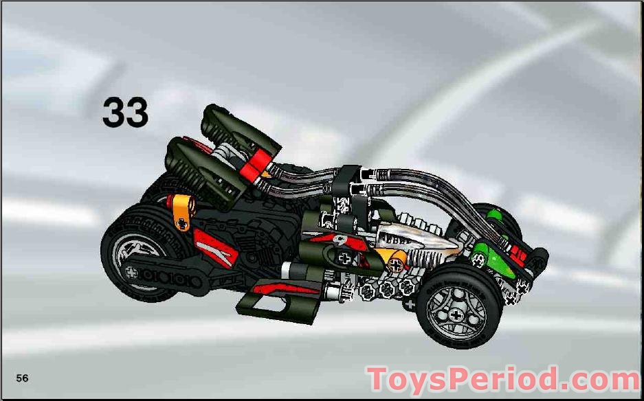 LEGO 8355 H.O.T. Blaster Bike Instructions and Parts List