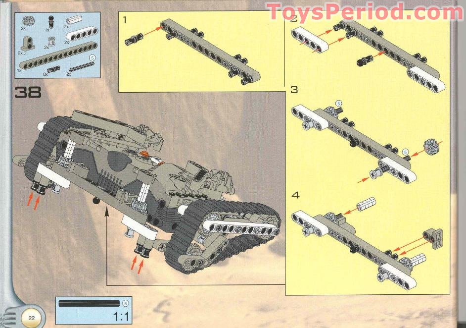 LEGO 8539 Manas Instructions and Parts List