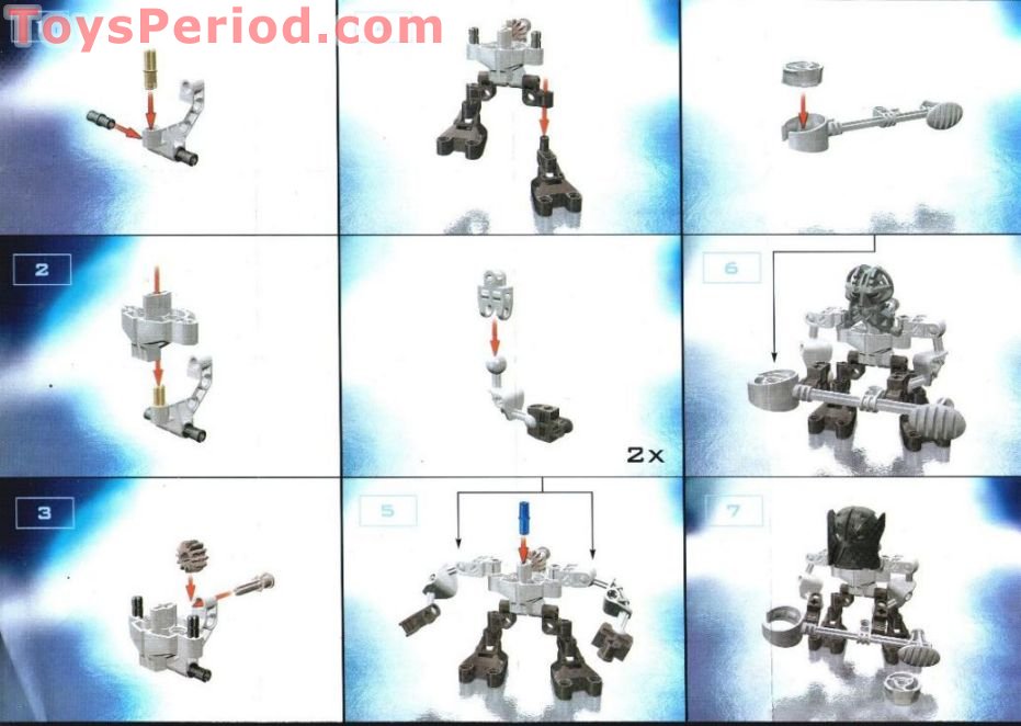 LEGO 8581 Kopeke Instructions and Parts List
