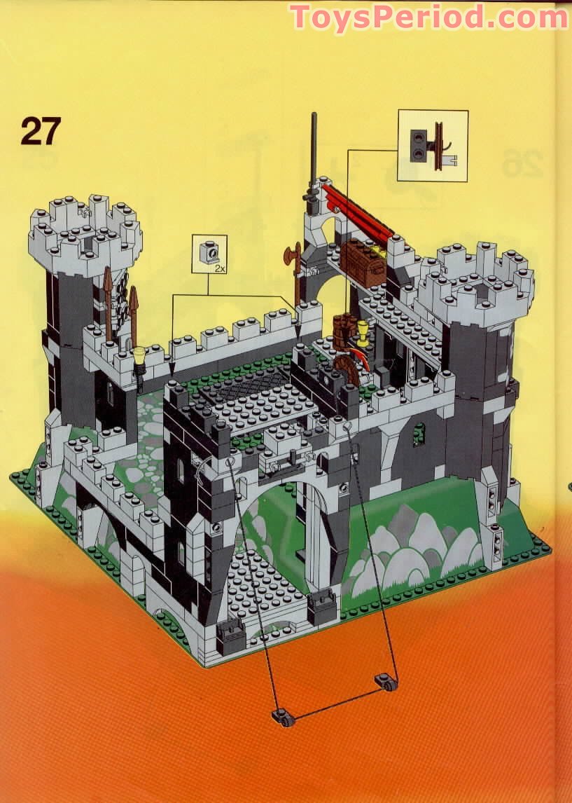 LEGO 6086 Black Knight's Castle Instructions and Parts List