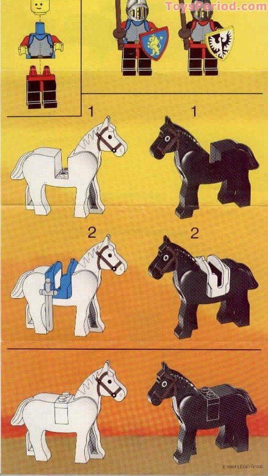 LEGO 6021 Jousting Knights Instructions and Parts List