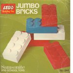 LEGO 044-2 Samsonite Pre-school Jumbo Bricks Set Parts List