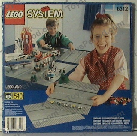 LEGO 6312 Two Straight Road Plates Instructions and Parts List