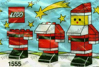 LEGO 1555-1 Santa Claus Instructions and Parts List