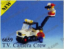 LEGO 6659 TV Camera Crew Instructions and Parts List