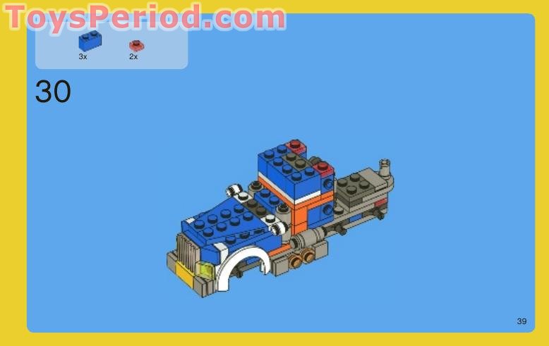LEGO 5765 Transport Truck Instructions and Parts List