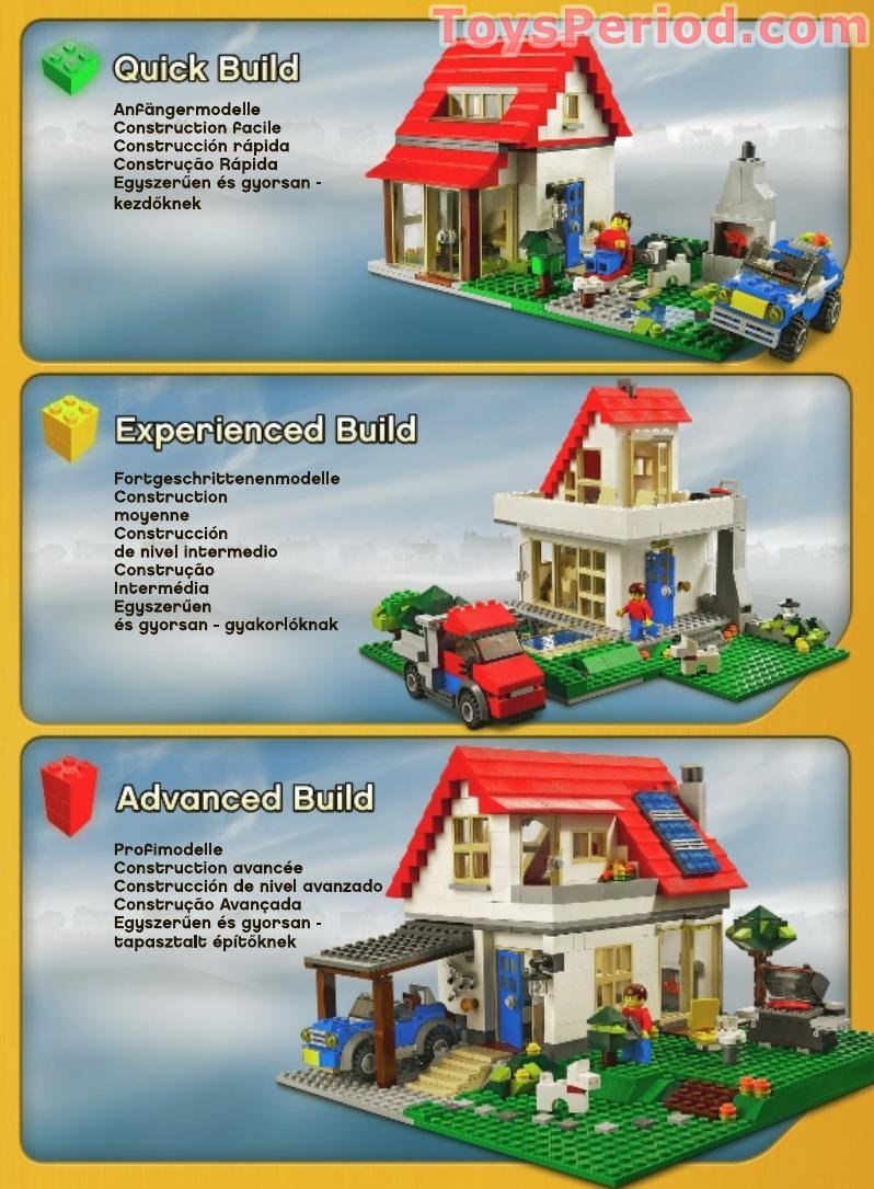 LEGO 5771 Hillside House Instructions and Parts List