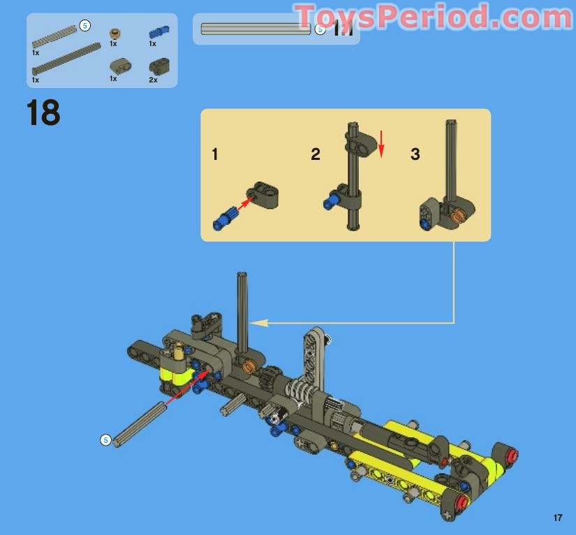 LEGO 8067 Mini Mobile Crane Instructions and Parts List