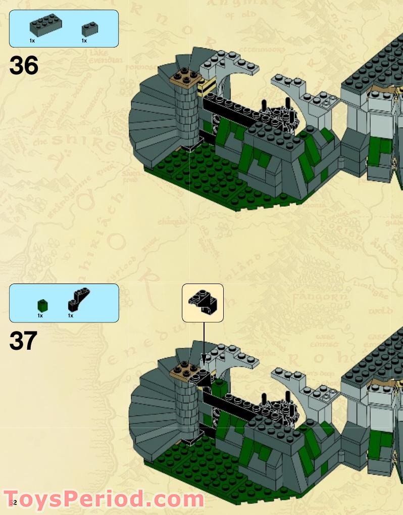 LEGO 9472 Attack on Weathertop Instructions and Parts List