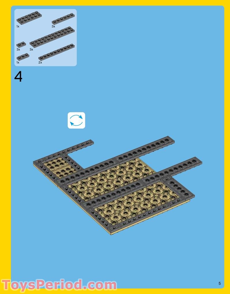 LEGO 10232 Palace Cinema Instructions and Parts List