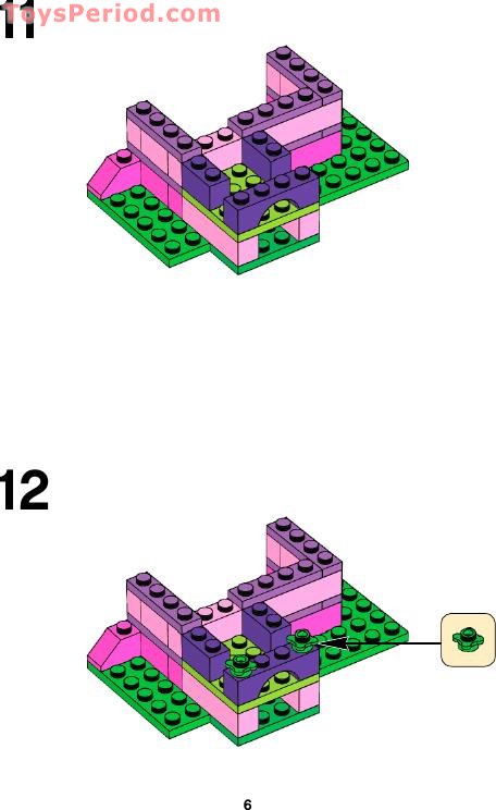 LEGO 4625 LEGO Pink Brick Box Instructions and Parts List