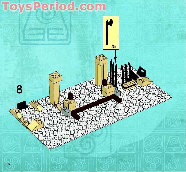 LEGO 3828 Air Temple Instructions and Parts List