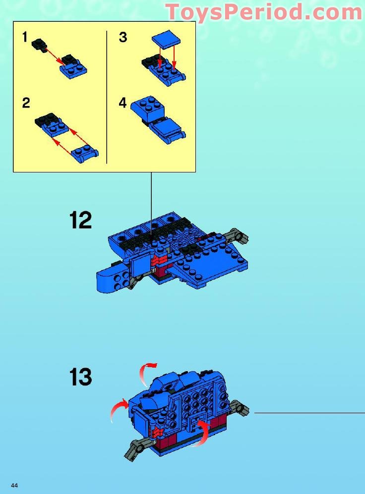 LEGO 4981 Chum Bucket Instructions and Parts List