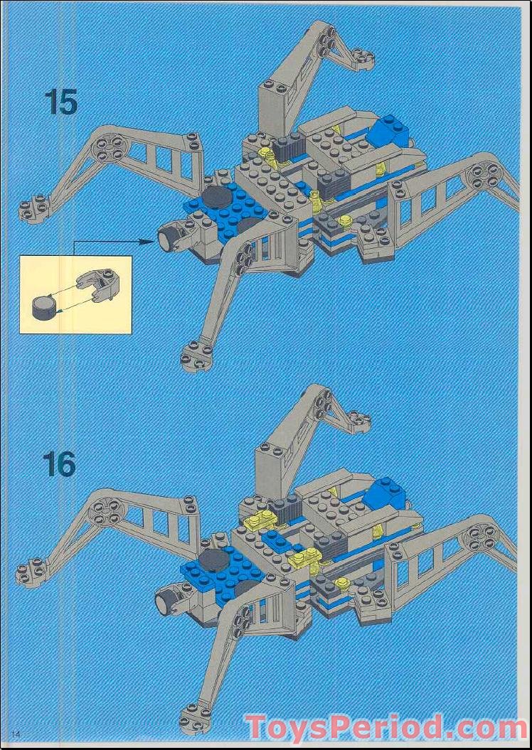 LEGO 6977 Arachnoid Star Base Instructions and Parts List