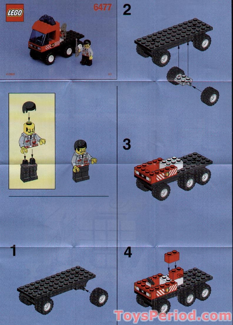LEGO 6477 Firefighter's Lift Truck Instructions and Parts List