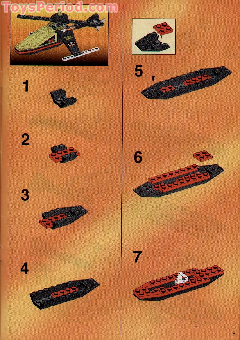 LEGO 6582 Daredevil Flight Squad Instructions and Parts List