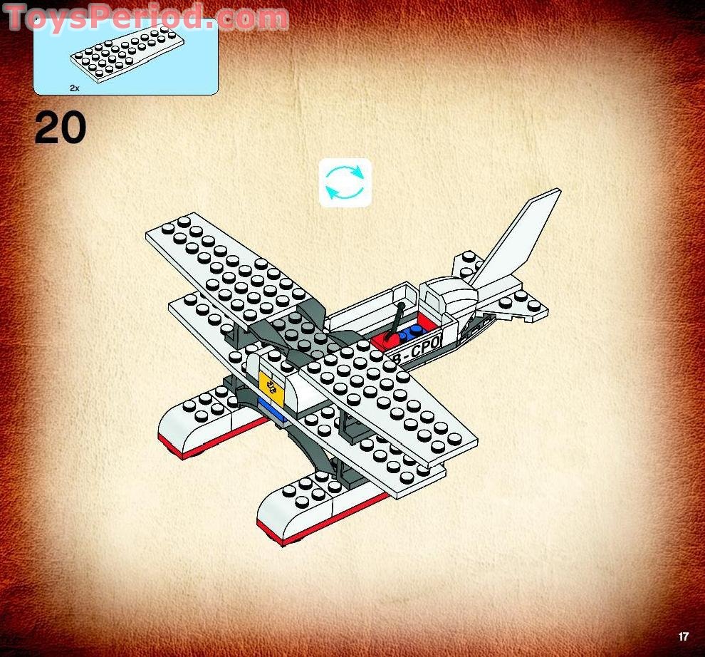 LEGO 7623 Temple Escape Instructions and Parts List