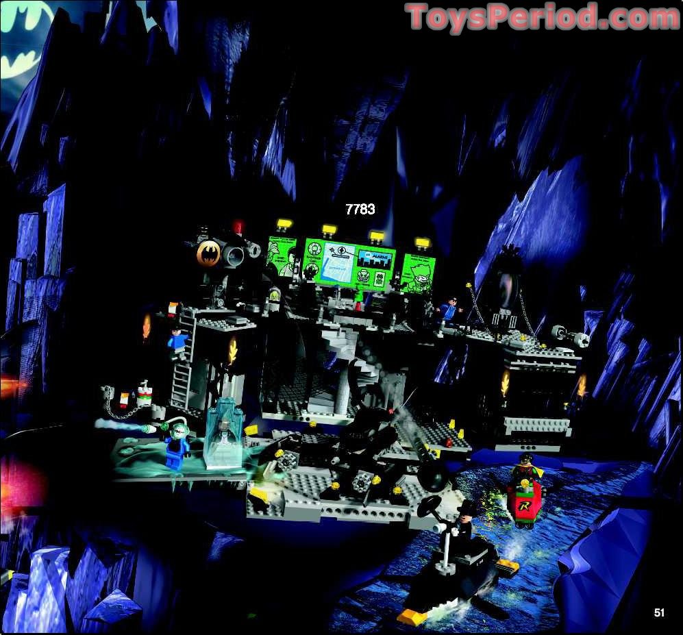 LEGO 7781 The Batmobile: Two-Face's Escape Instructions and Parts List