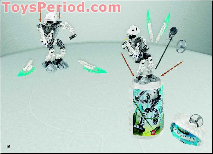 LEGO 8741 Toa Hordika Nuju Instructions and Parts List