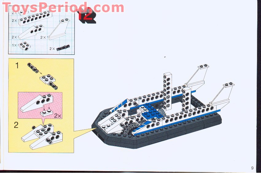 LEGO 8824 Hovercraft Instructions and Parts List