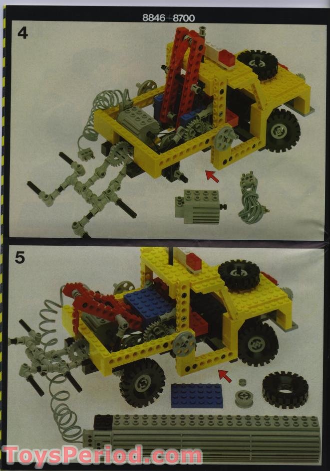 LEGO 8846 Tow Truck Instructions and Parts List