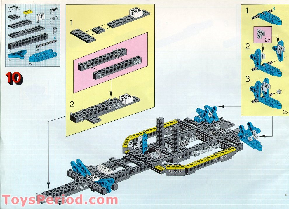 LEGO 8880 Super Car Instructions and Parts List