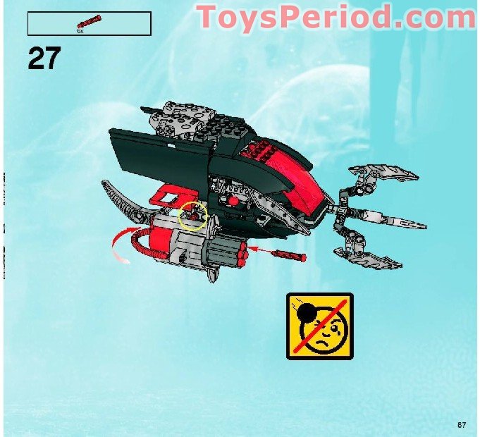 LEGO 8926 Toa Undersea Attack Instructions and Parts List