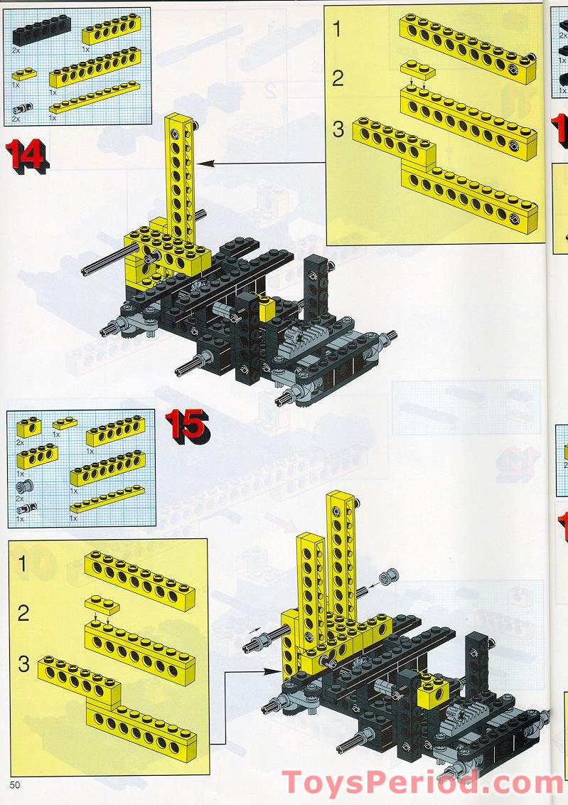 LEGO 8062 Universal Set with Storage Case Instructions and Parts List