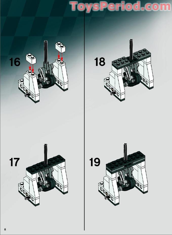 LEGO 8135 Bridge Chase Instructions and Parts List
