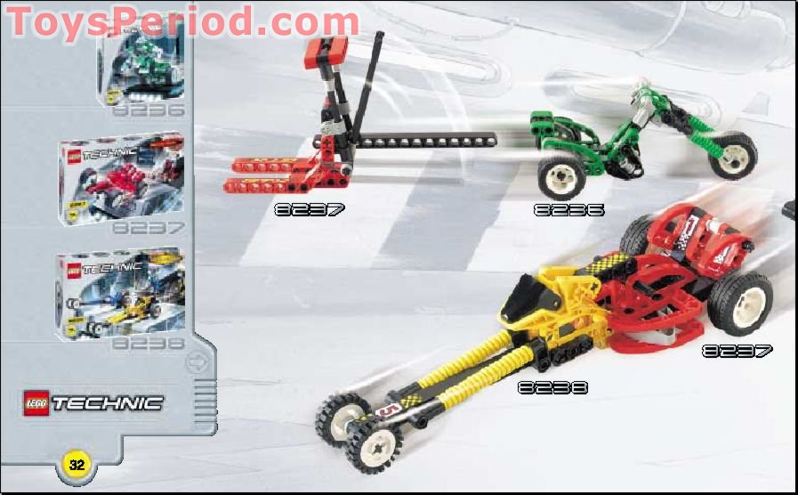 LEGO 8236 Bike Burner Instructions and Parts List