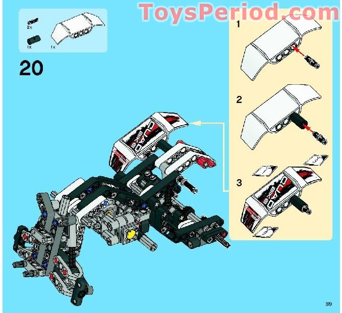 LEGO 8262 Quad Bike Instructions and Parts List