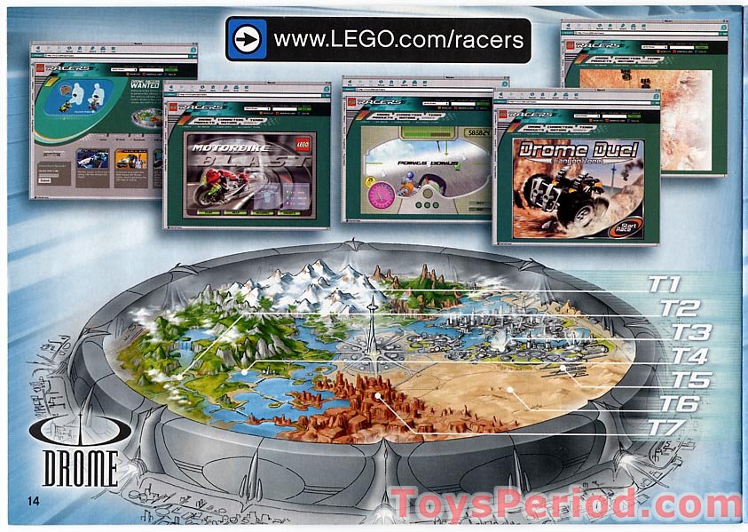 LEGO 8374 Williams F1 Team Racer 1:27 Instructions and Parts List