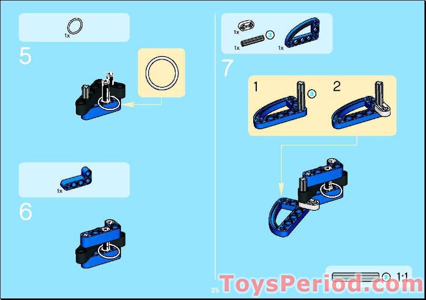 LEGO 8433 Cool Movers Instructions and Parts List