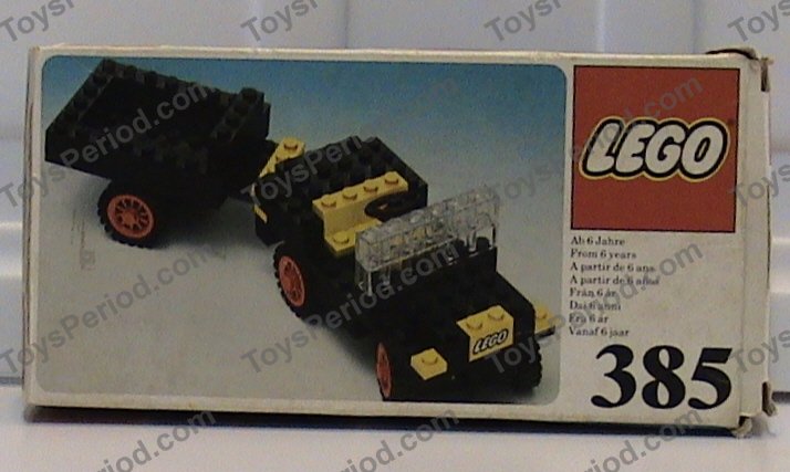 LEGO 385-1 Offroad Jeep with Trailer Instructions and Parts List