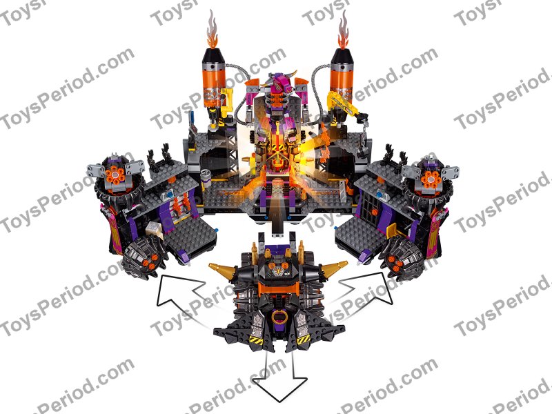 LEGO 80016 The Flaming Foundry Set Parts List