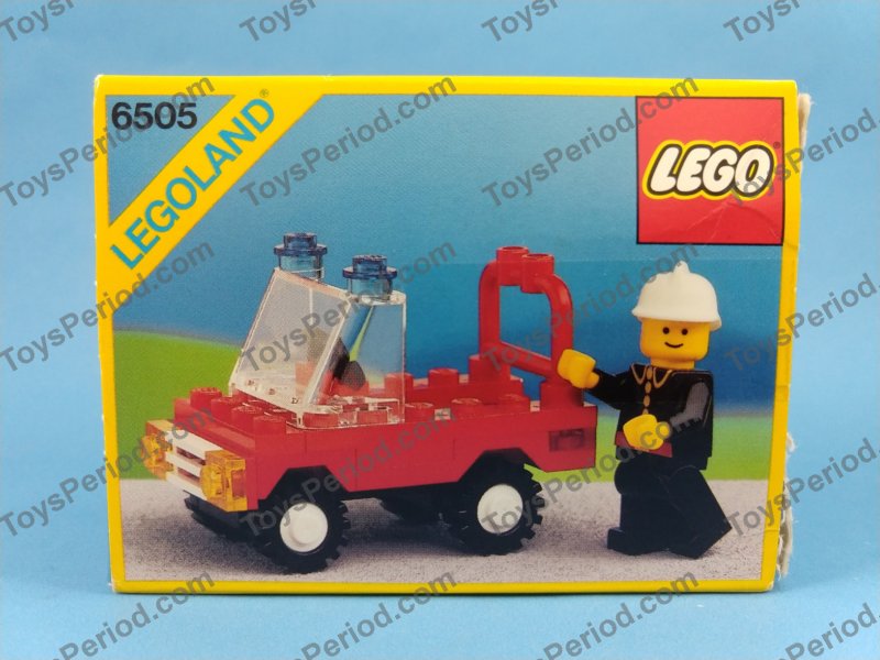 Town Theme Sets - LEGO 6505 Fire Chief's Car 100% Complete Vintage Town