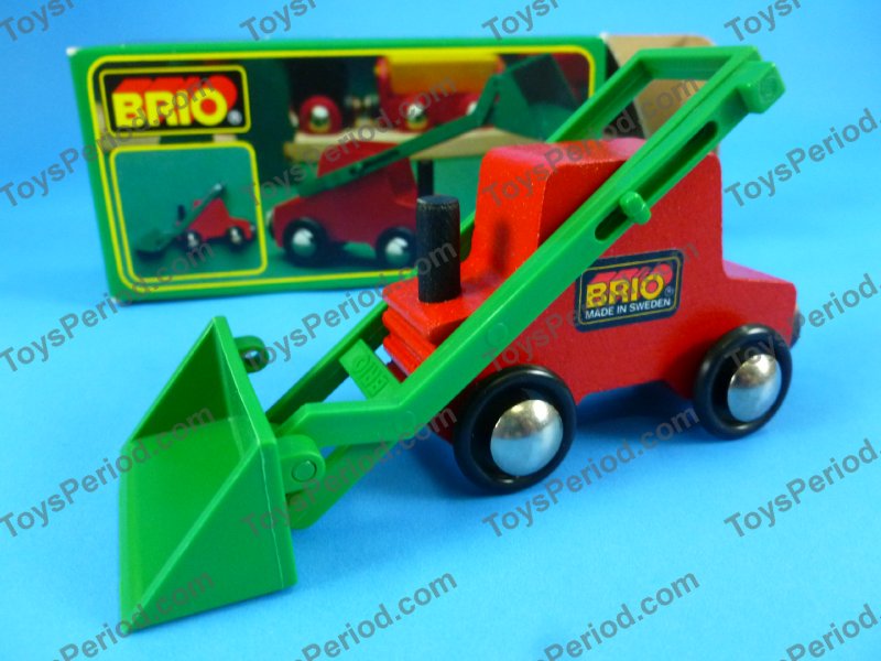 BRIO - BRIO 33384 Front-loader Vintage 80s Wooden Railway Rare New