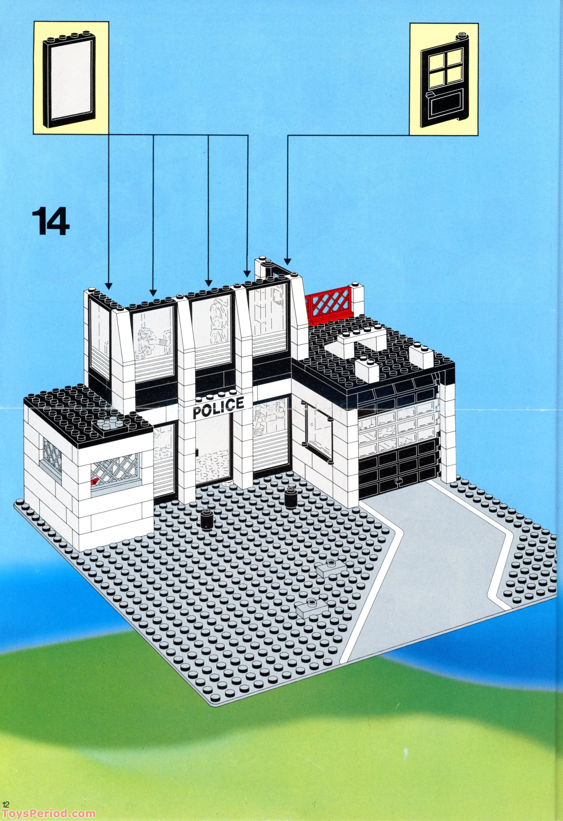 LEGO 6386 Police Command Base Instructions and Parts List