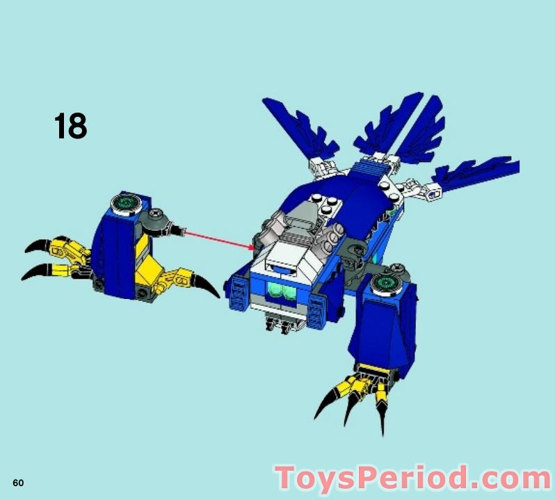 LEGO 70003 Eris' Eagle Interceptor Instructions and Parts List