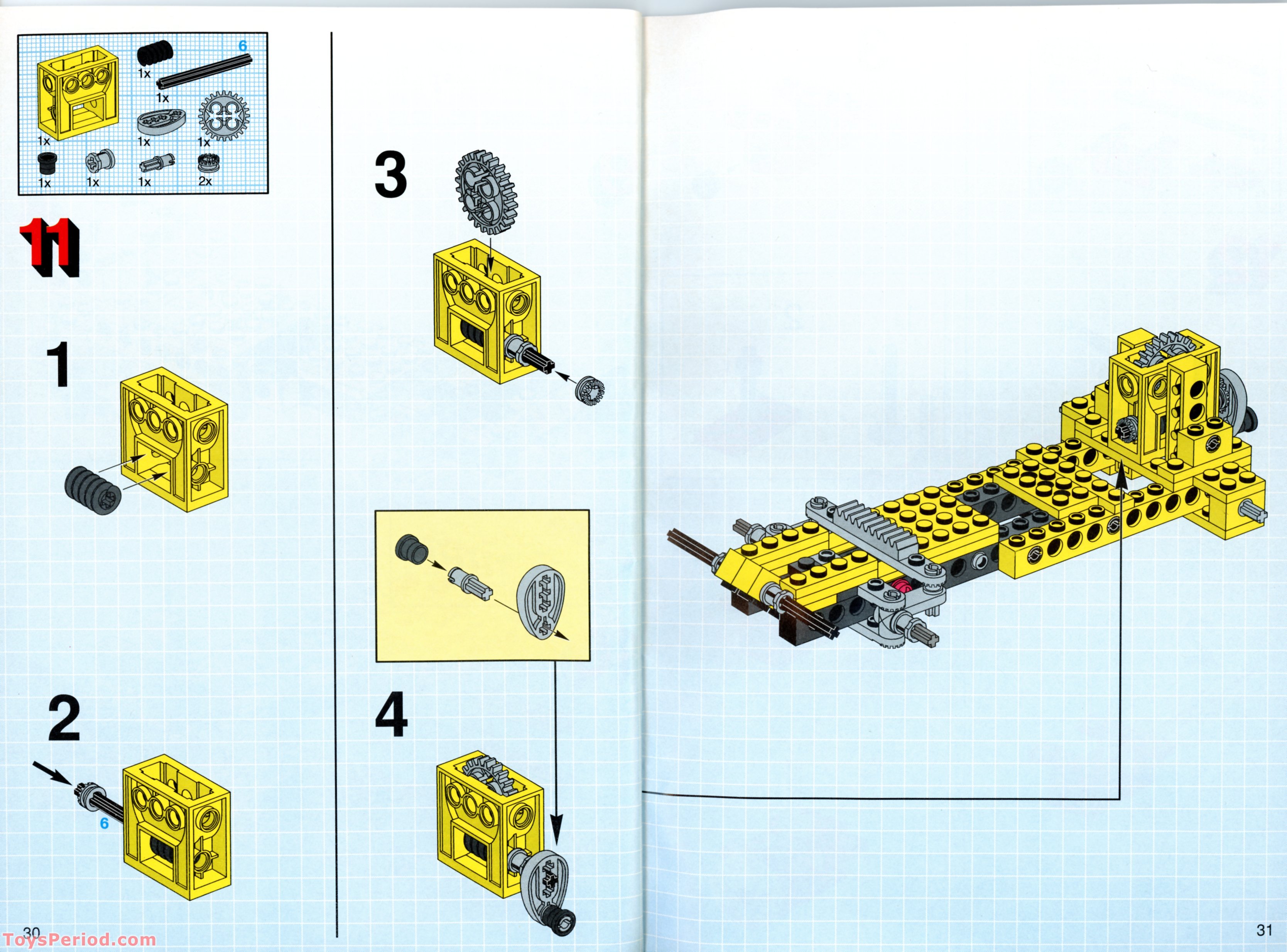 LEGO 8235 Front End Loader Instructions and Parts List