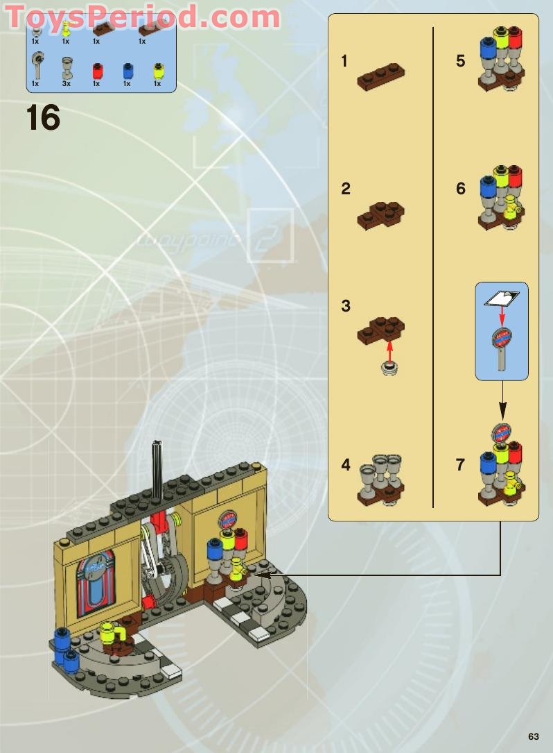 LEGO 8487 Flo's V8 Cafe Instructions and Parts List