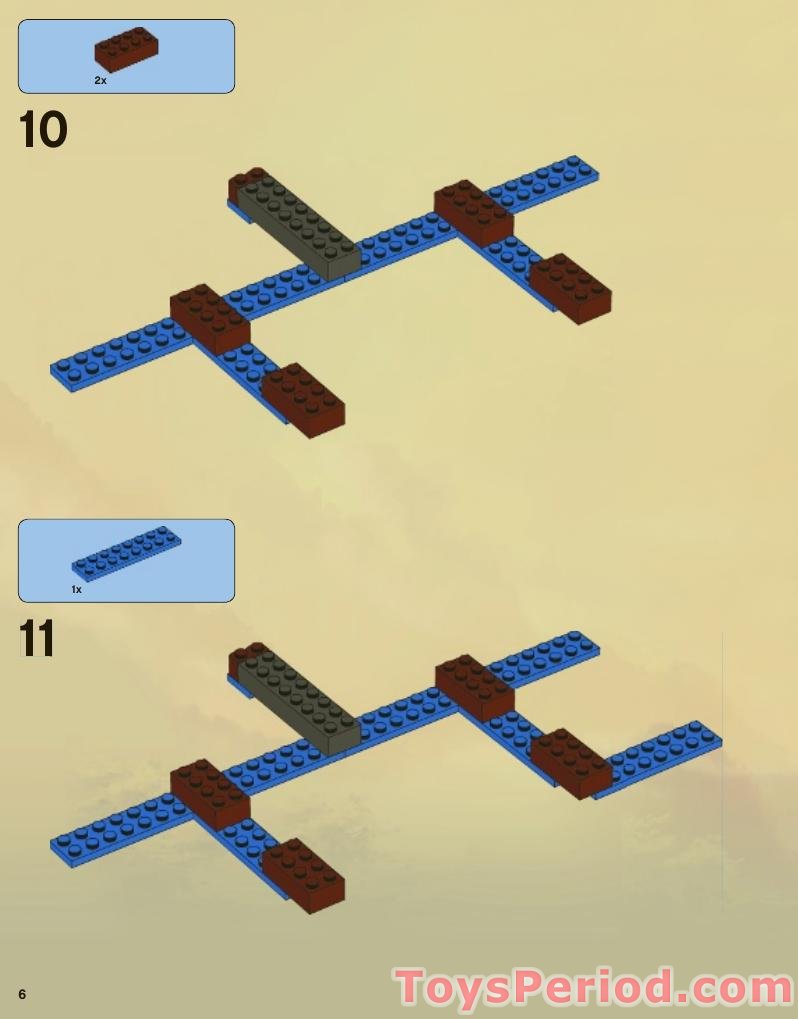 LEGO 2507 Fire Temple Instructions and Parts List