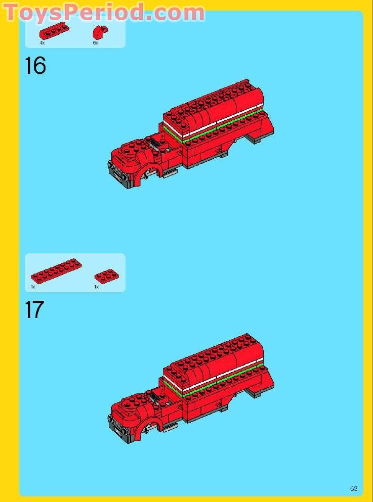 LEGO 10184 Town Plan Instructions and Parts List