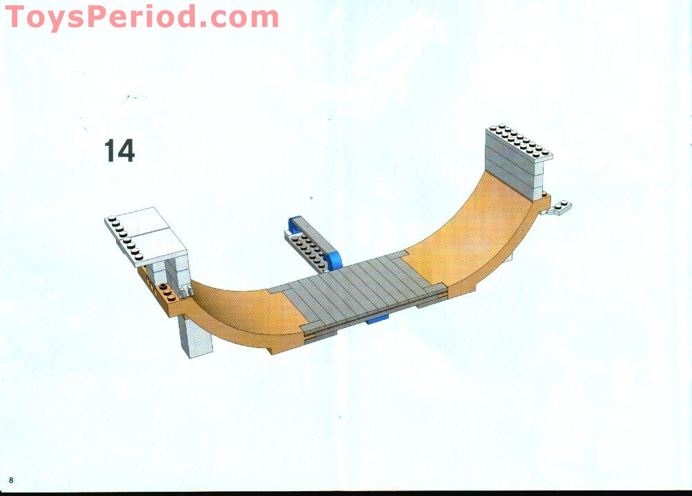 LEGO 3537 Skateboard Vert Park Challenge Instructions and Parts List