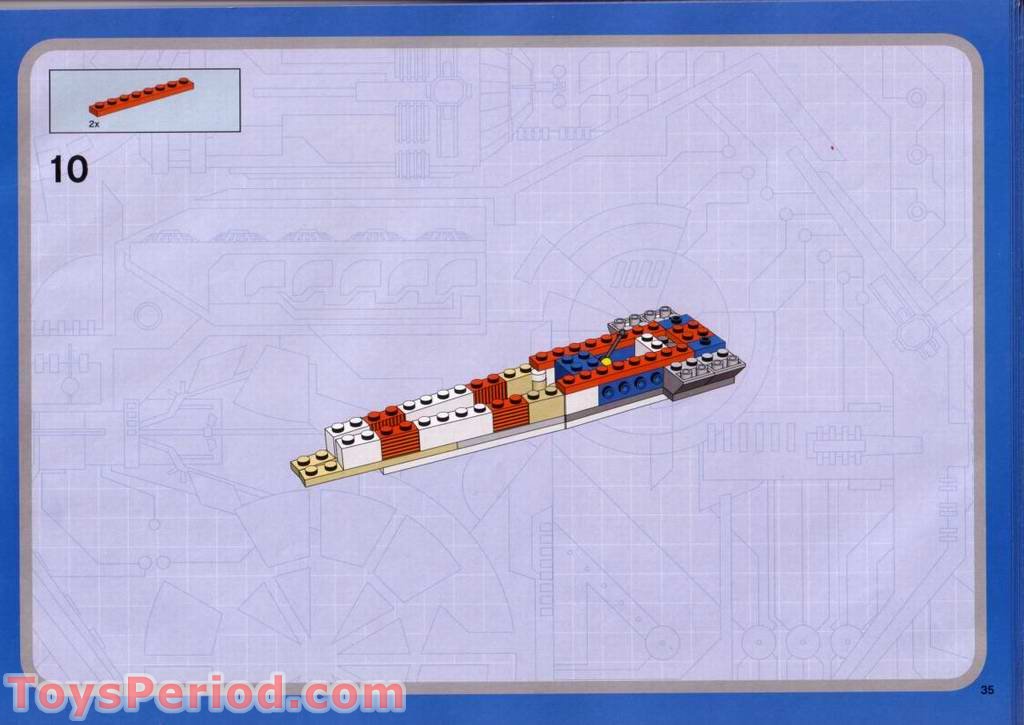 LEGO 4502-1 X-Wing Fighter (Dagobah), Blue Box Instructions and Parts List