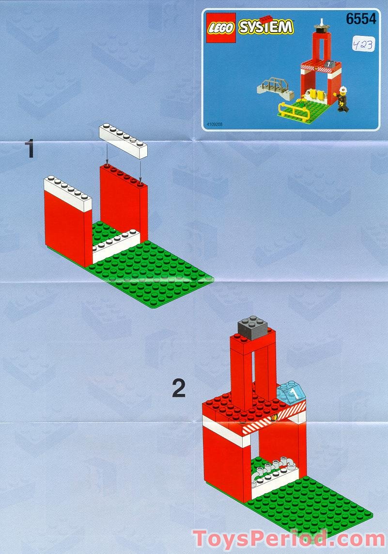 LEGO 6554 Blaze Brigade Instructions and Parts List