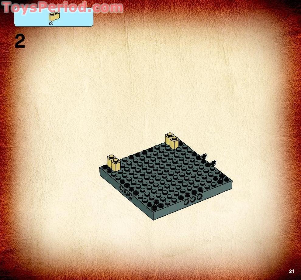 LEGO 7623 Temple Escape Instructions and Parts List