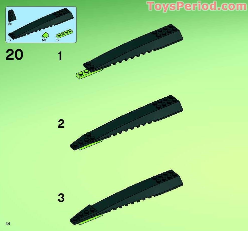 LEGO 7646 ETX Alien Infiltrator Instructions and Parts List